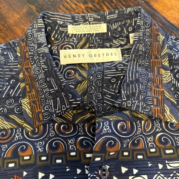 Henry Grethel | Shirts | Vintage Henry Grethel Button Down Shirt Mens ...